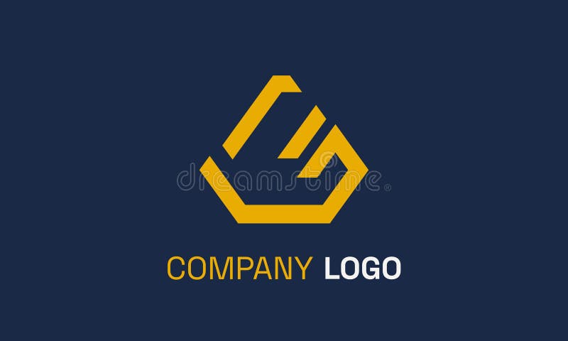 Custom Geometric Logo Design for Innovative Brands Stock Illustration ...