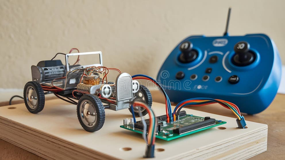 Custom Handmade RC Car Model Electronic Project with Remote Control ...