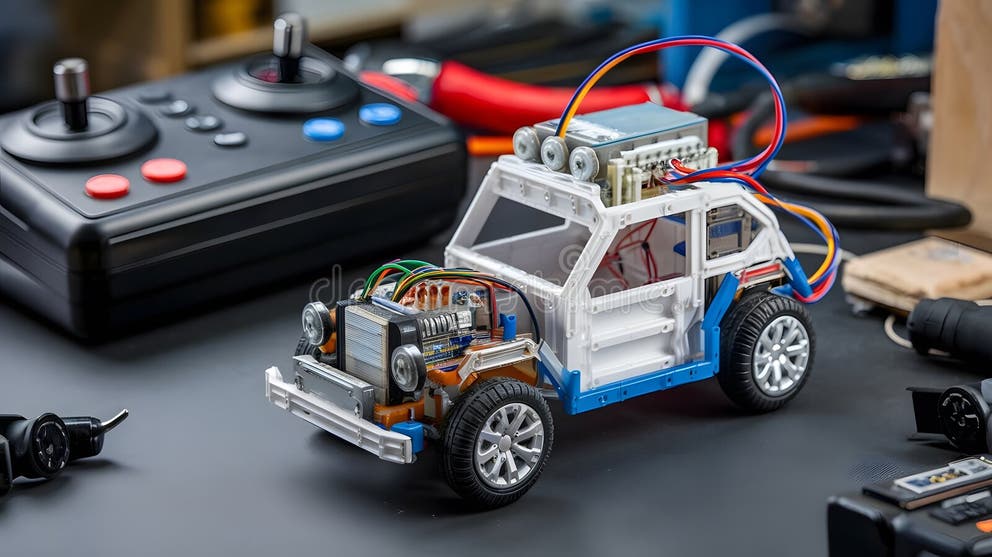 Custom Handmade RC Car Model Electronic Project with Remote Control ...