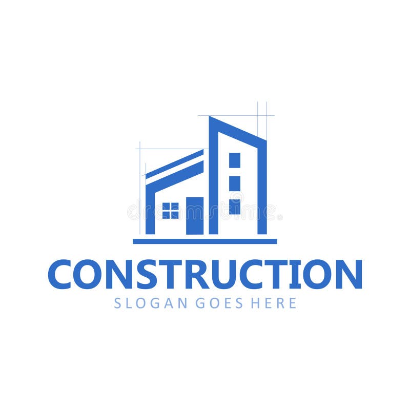 Custom Home Construction Logo Design Stock Vector - Illustration of ...