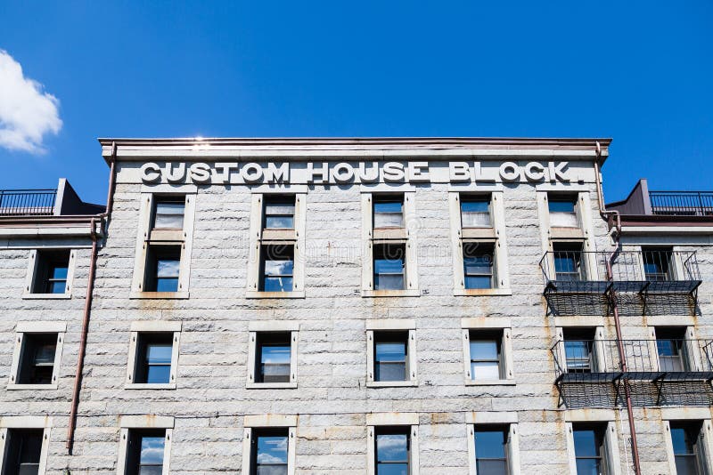 Custom House Block stock photo. Image of city, urban - 55222392