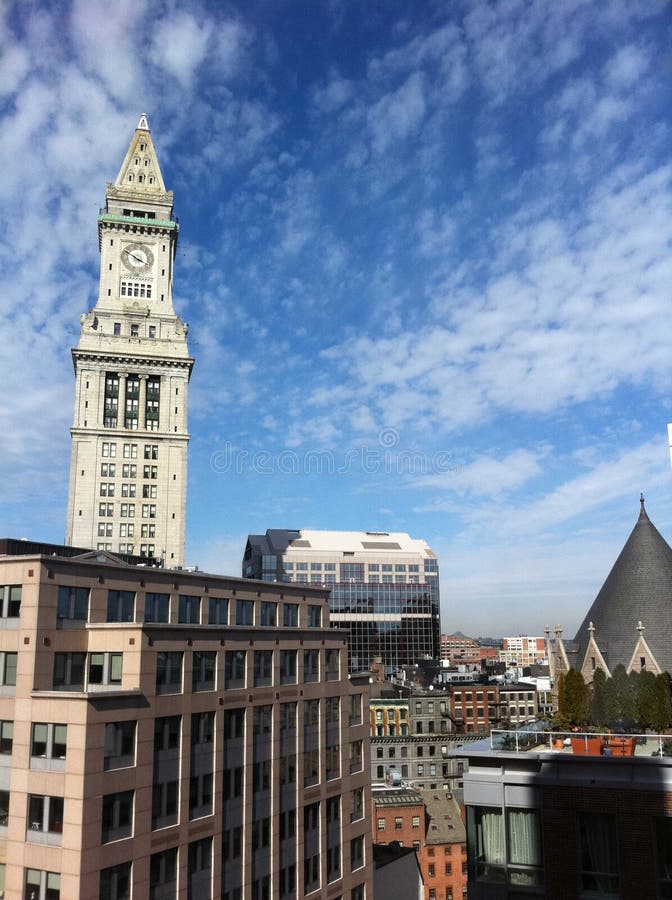 297 Boston Custom House Clock Tower Photos - Free & Royalty-Free Stock ...