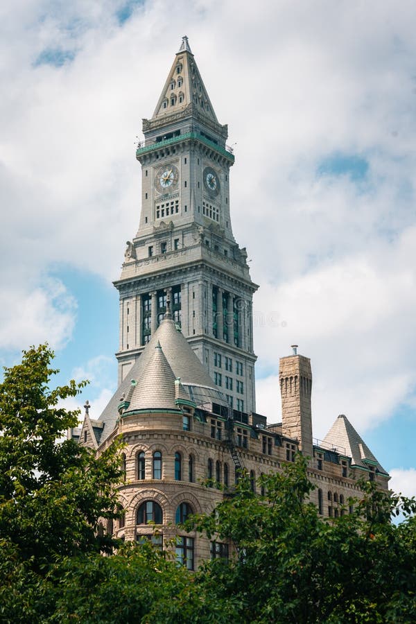 The Custom House Tower in Boston, Massachusetts Stock Image - Image of ...