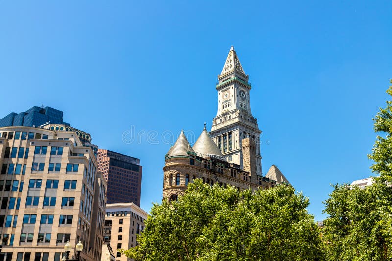 Custom House Tower in Boston Stock Image - Image of scene, house: 290623469