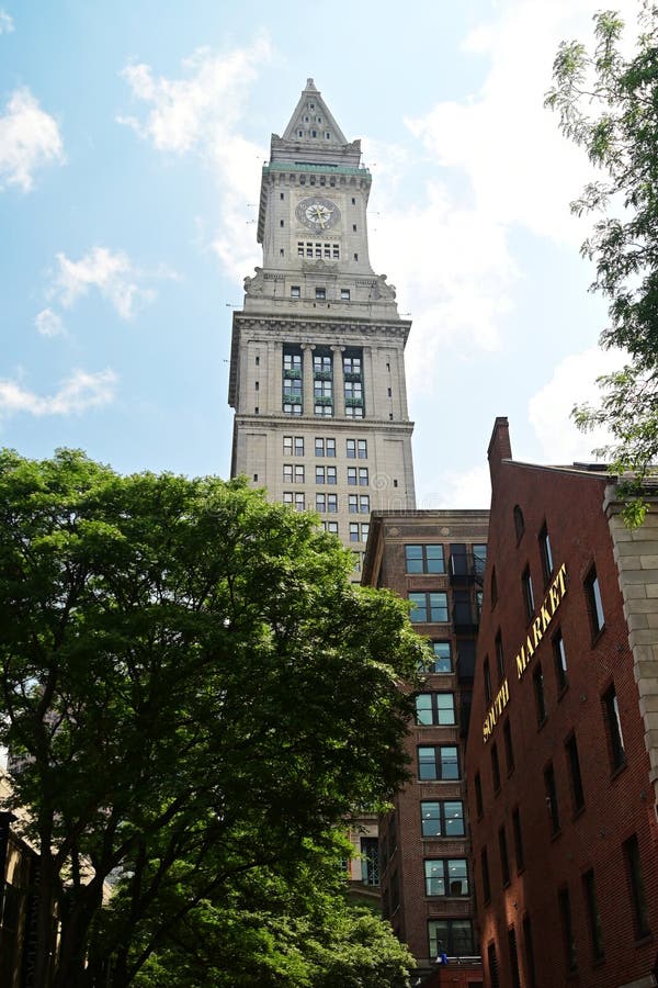 Custom House Tower in Boston. Editorial Stock Photo - Image of downtown ...