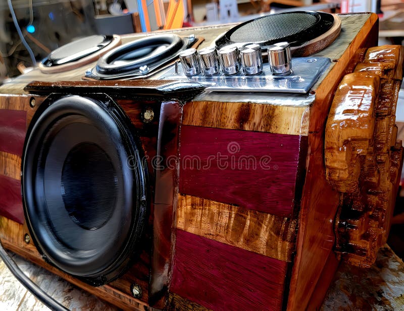 Custom Knucklehead Motor Speaker Stock Photo - Image of harleydavidson ...