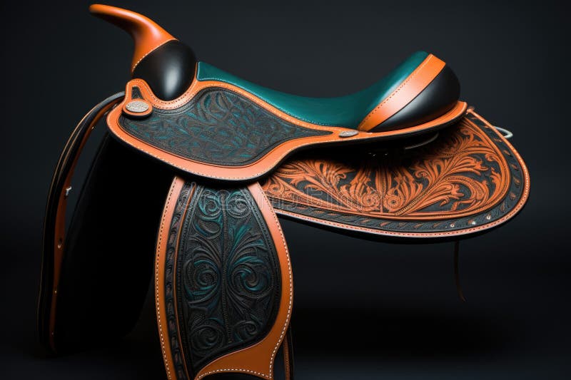 Custom-made Leather Saddle with Unique Design Stock Photo - Image of ...