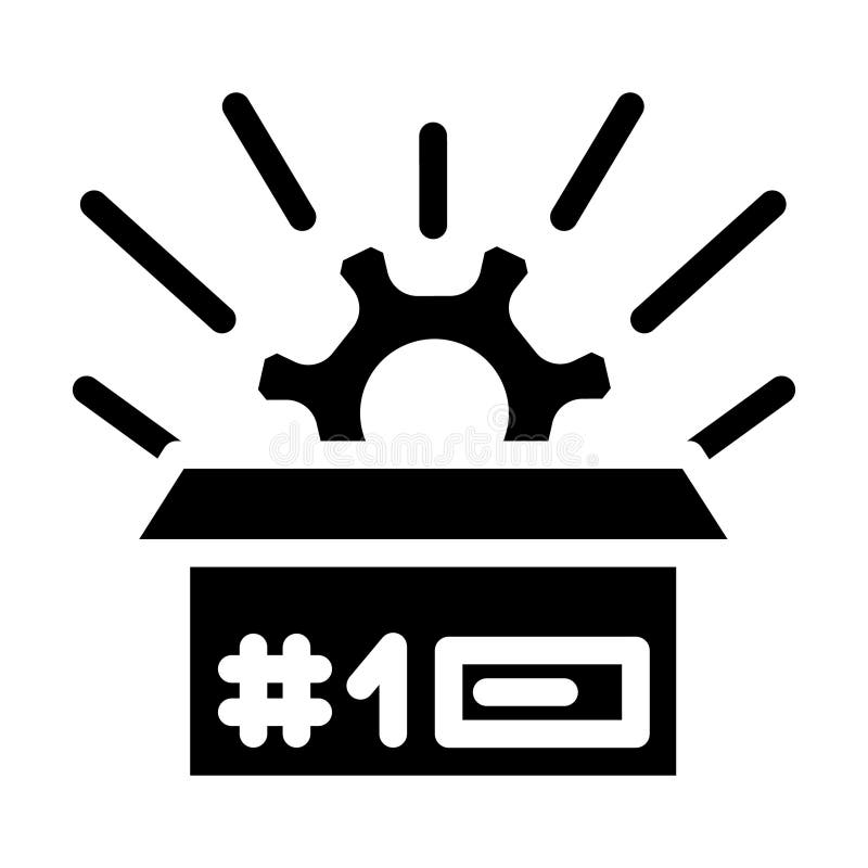 Custom Manufacturing Engineer Glyph Icon Vector Illustration Stock ...
