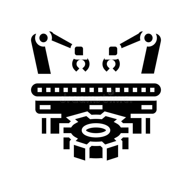 Custom Manufacturing Engineer Glyph Icon Vector Illustration Stock ...