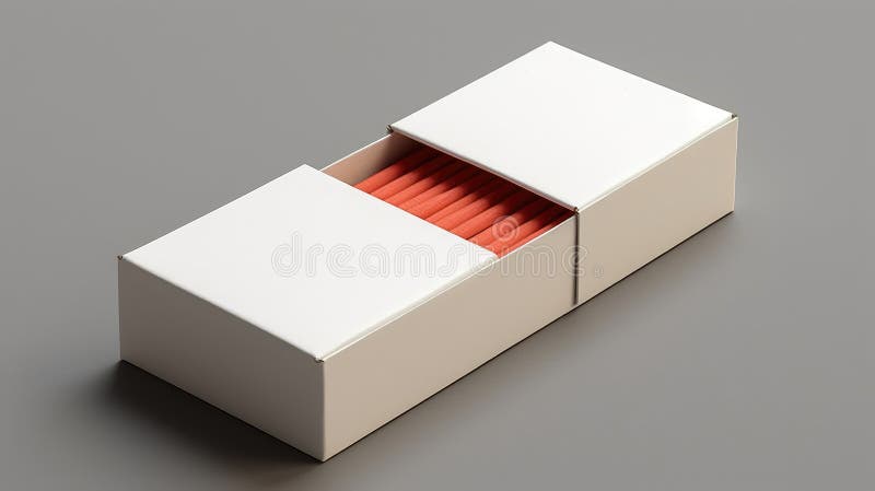 Custom match box template stock illustration. Illustration of paper ...