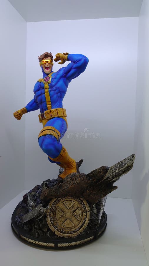 Custom 1/4 X Men Cyclops Statue - Super Heroes Action Figure with Light ...