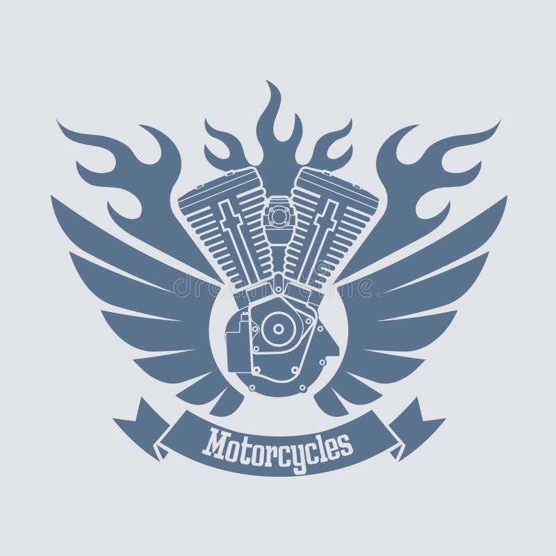 Custom Motor Sport Symbol, Illustration. Stock Vector - Illustration of ...