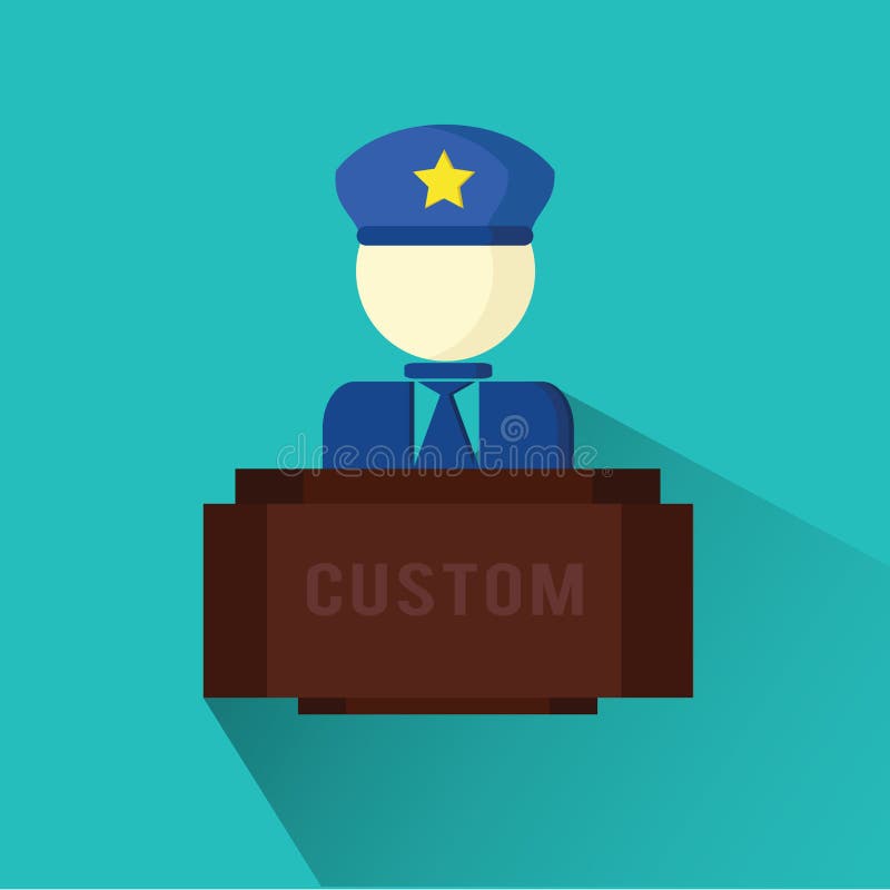 Custom Officer. Vector Illustration Decorative Design Stock Vector ...