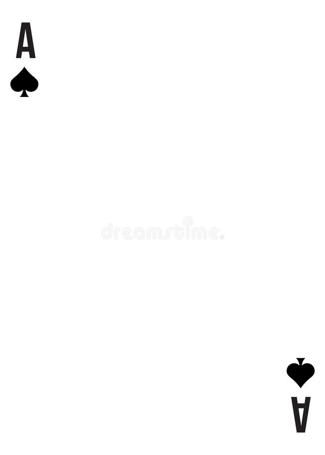 Custom of Playing Card Template for Any Design Stock Illustration ...