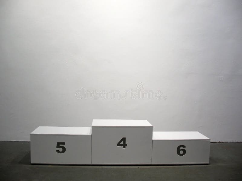 Custom Podium for the Fourth, Fifth and Sixth Places Stock Image ...
