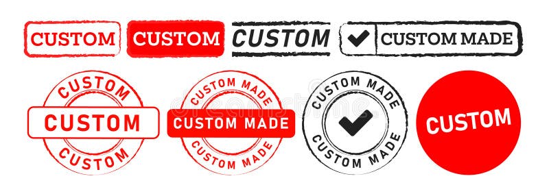 Custom Rectangle and Circle Rubber Stamp Sign for Customize Original ...