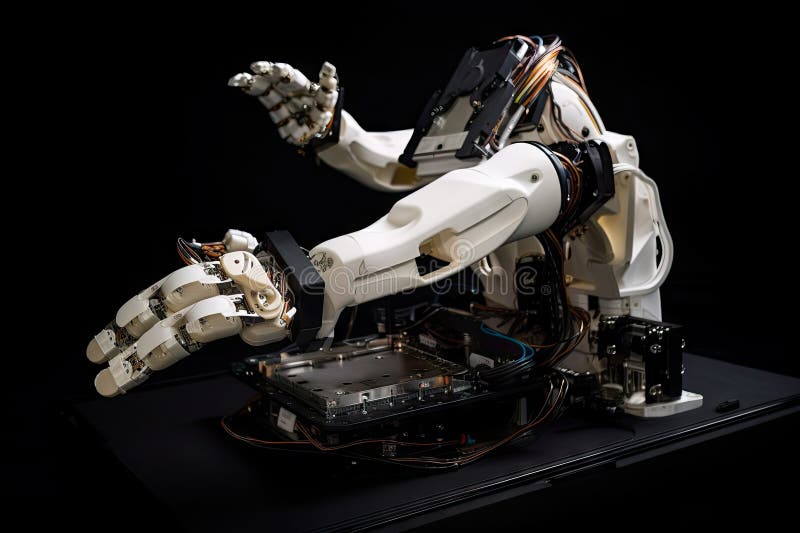 Custom Robotic Hand Demonstrating Its Precise and Agile Movements Stock ...
