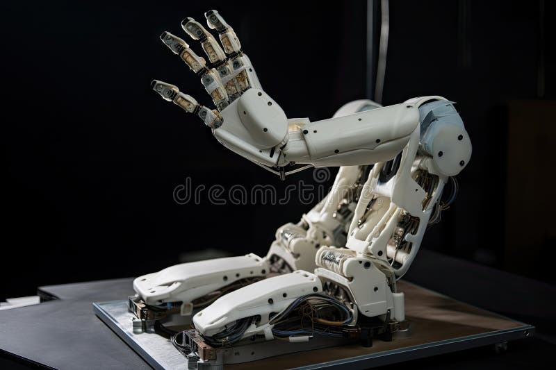 Custom Robotic Hand Demonstrating Its Precise and Agile Movements Stock ...