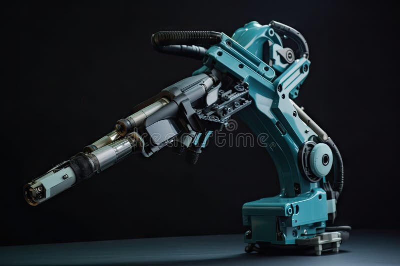 Custom Robotic Hand with Light and Power Tools for Precision Work Stock ...