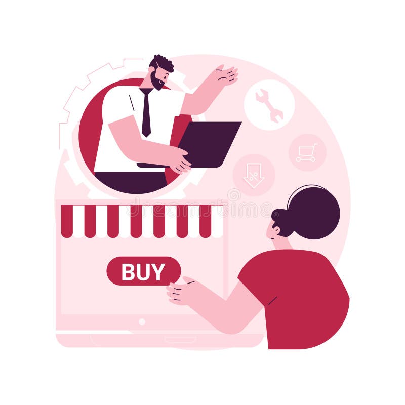 Custom Service Abstract Concept Vector Illustration. Stock Vector ...