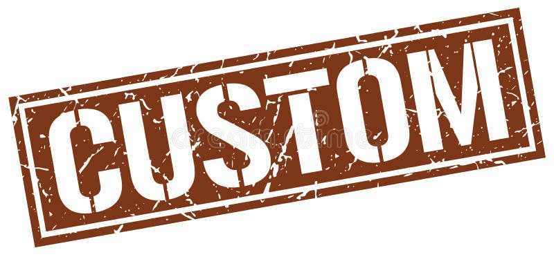 Custom square grunge stamp stock vector. Illustration of vintage - 84294339