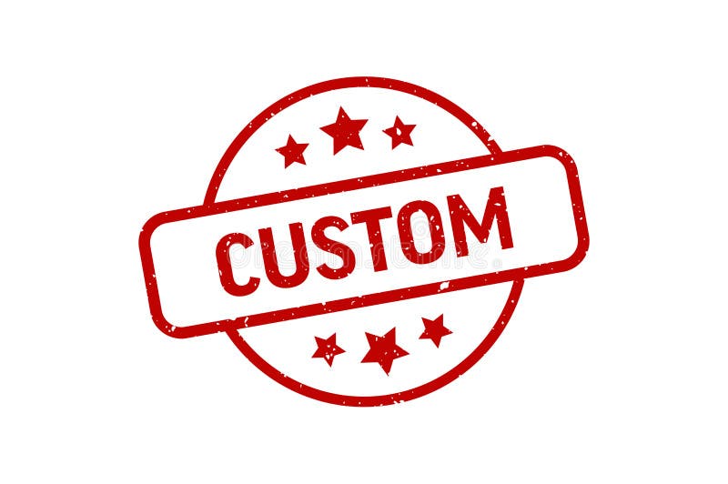 Custom - Stamp, Imprint, Seal Template. Vector Stock Illustration Stock ...