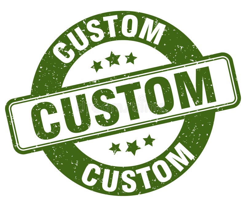 Custom Stamp. Custom Label. Round Grunge Sign Stock Vector ...