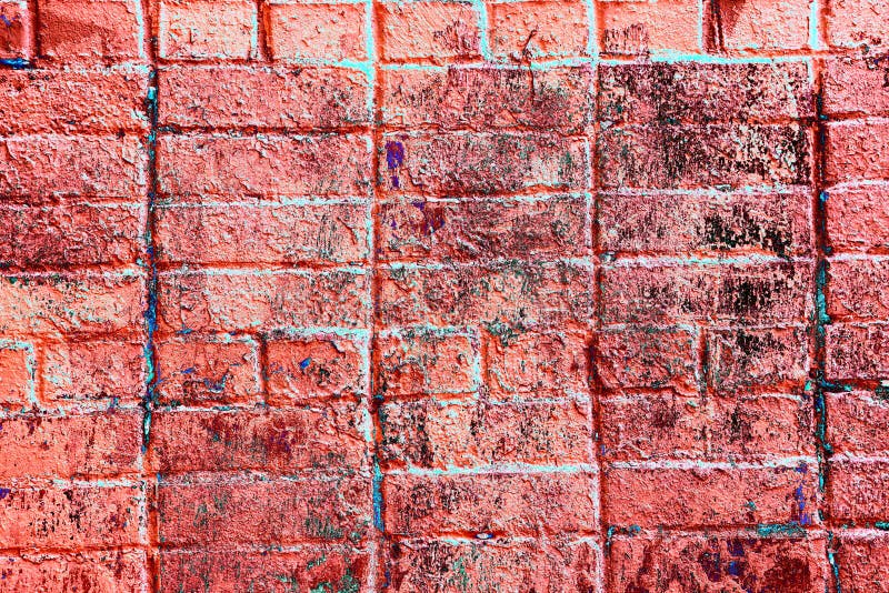 Custom Stone Wall on Side of Building. Vintage Plaster Texture. Changed ...