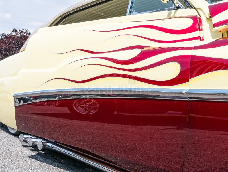 Custom street rod stock image. Image of auto, metal, grille - 42967259