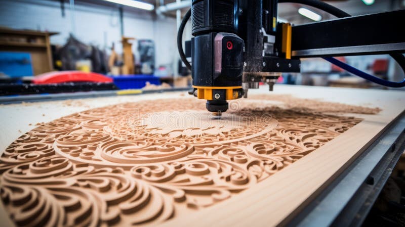 Custom Toy Production Cnc Machine Demonstrating Personalized Object ...