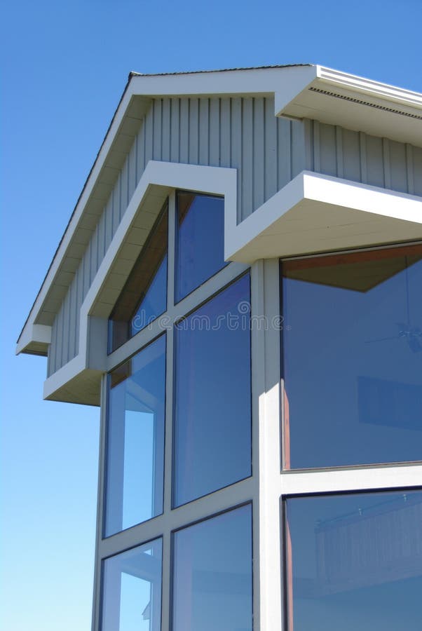 Custom Windows stock image. Image of residential, wood - 10335337