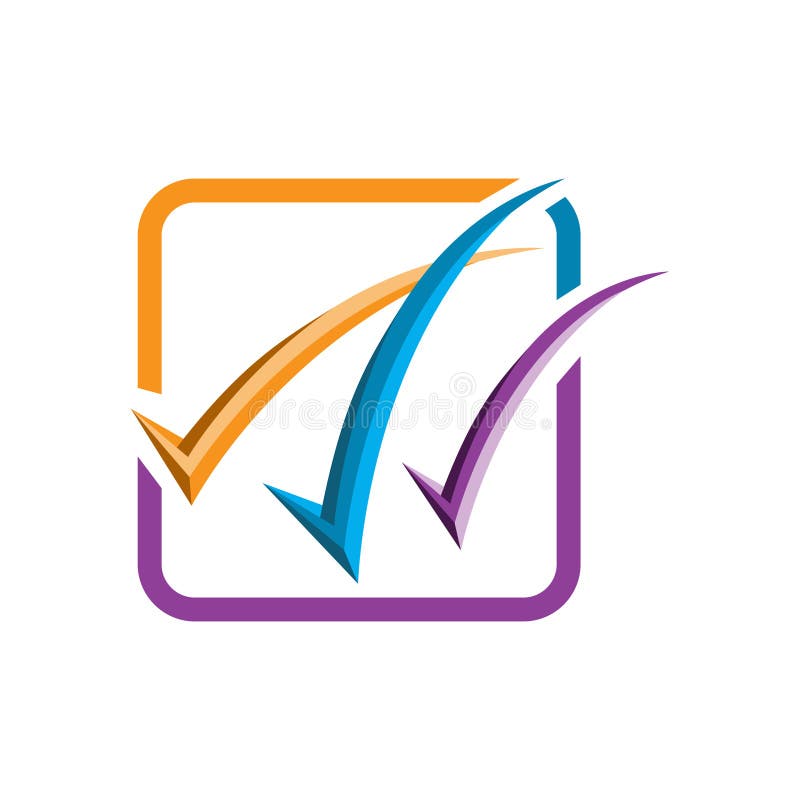 Custom Yes True Good Done Check Mark Logo Symbol Design Graphic Stock ...