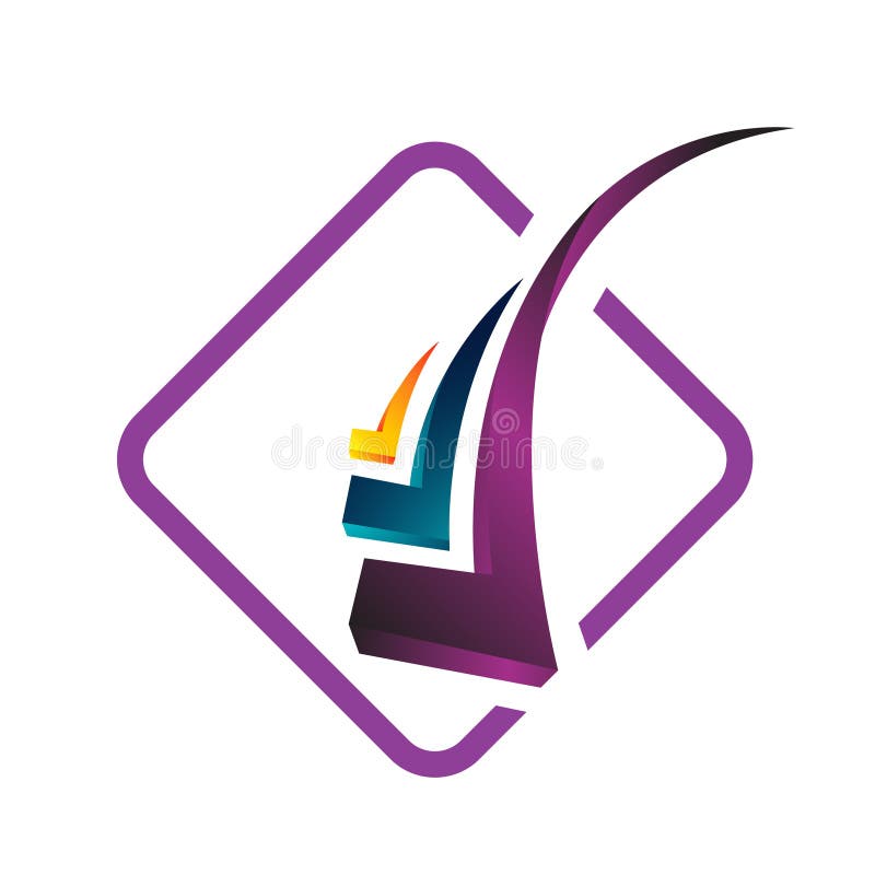 Custom Yes True Good Done Check Mark Logo Symbol Design Graphic Stock ...