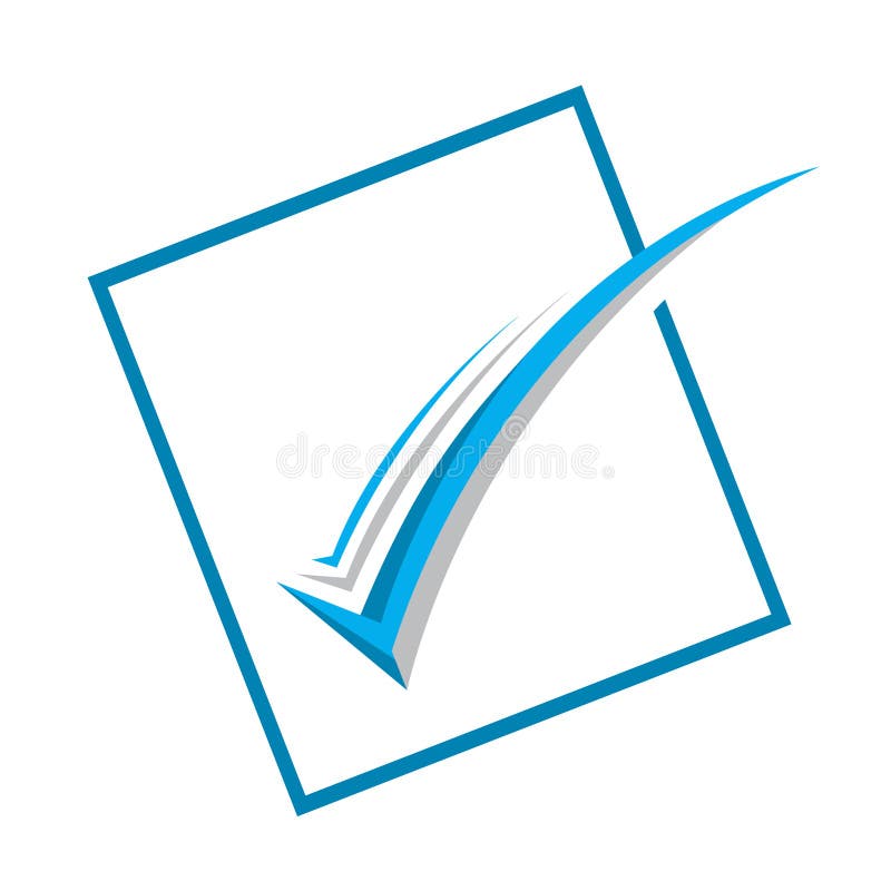 Custom Yes True Good Done Check Mark Logo Symbol Design Graphic Stock ...