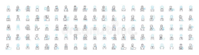Customer Analytics Vector Line Icons Set Customer Analytics