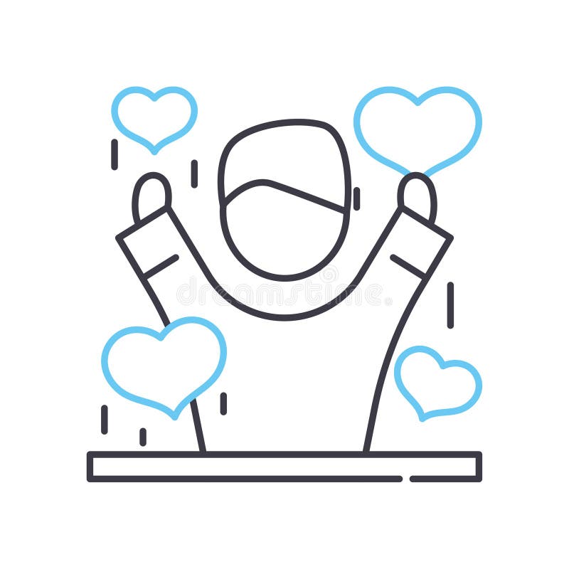 Appreciation Line Icons Collection. Gratitude, Valuing, Thankfulness ...