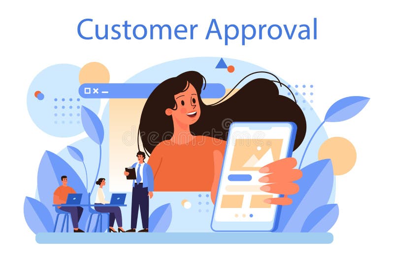 Customer Approval Concept Set. Marketing Program Development Stock ...