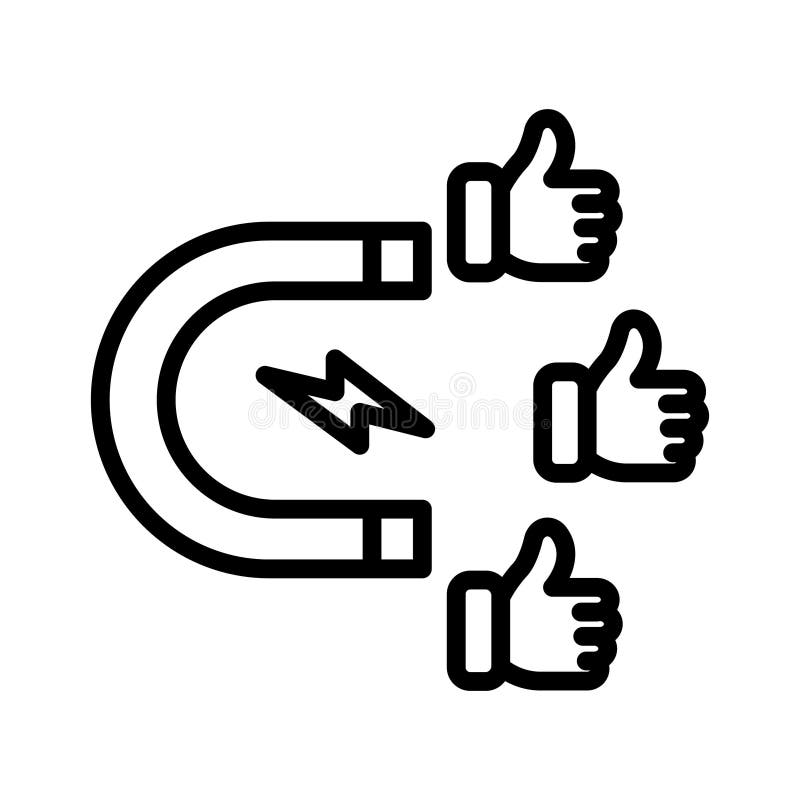 Customer Attraction Fully Editable Vector Icons Stock Vector ...