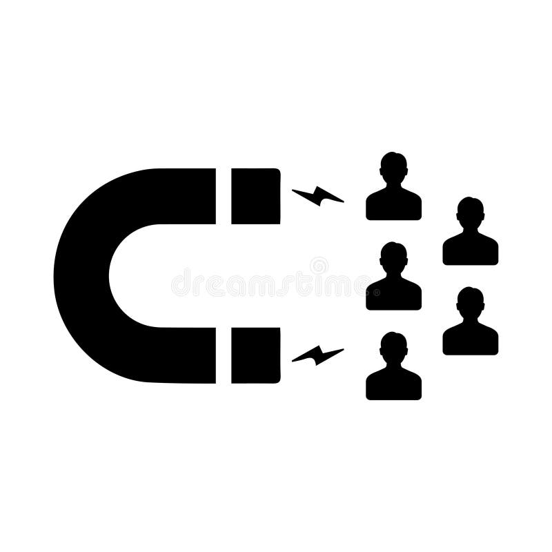 Customer Attraction Icon stock vector. Illustration of sign - 366375783