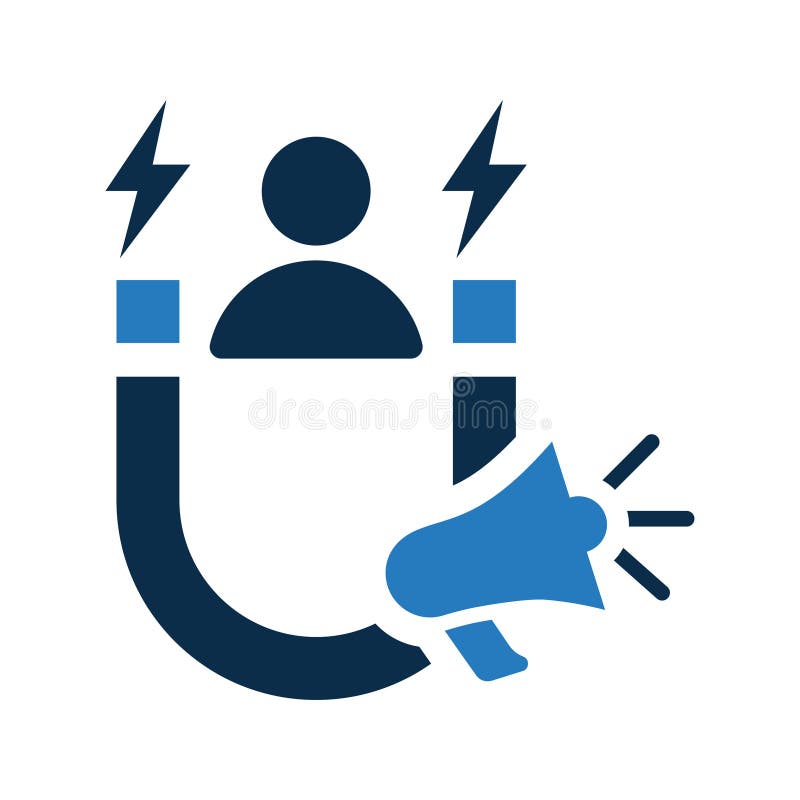 Customer attraction icon stock vector. Illustration of icon - 306065423