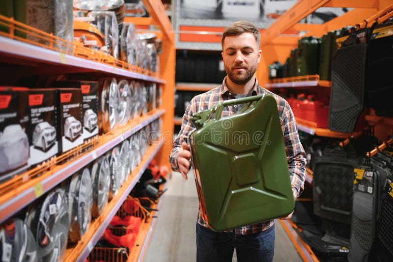 A Customer at an Auto Parts Store Stock Image - Image of technology ...