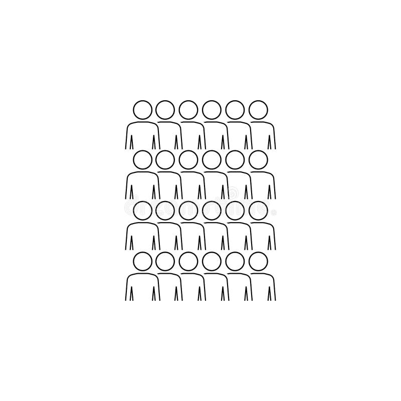 Customer Base Multi Color Icon. Simple Thin Line, Outline Vector of ...