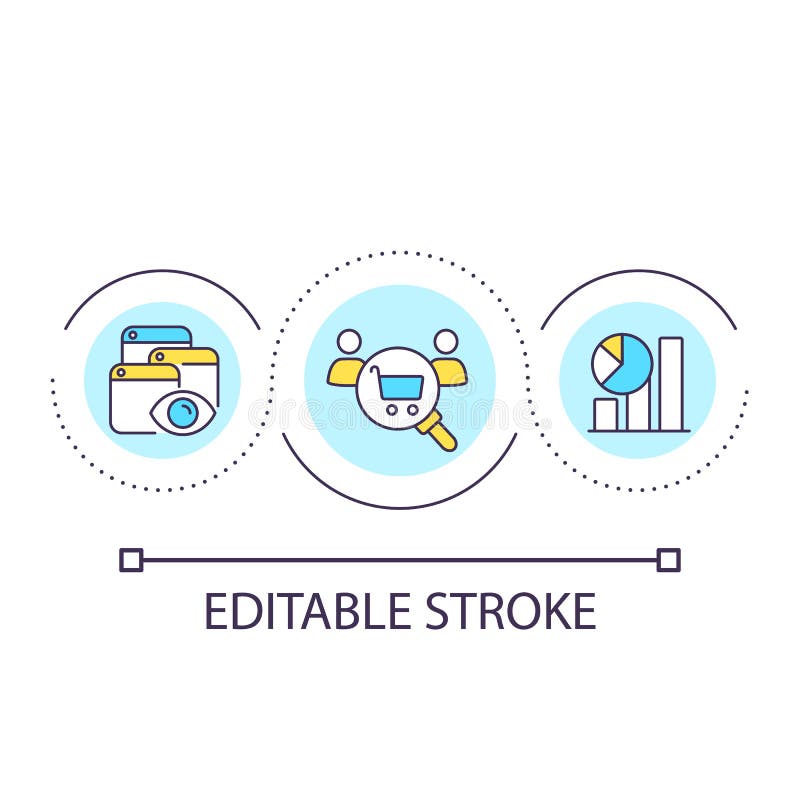 Customer Behavior Analytics Loop Concept Icon Stock Illustration ... Customer Behavior Analytics Loop Concept Icon Stock Illustration ...