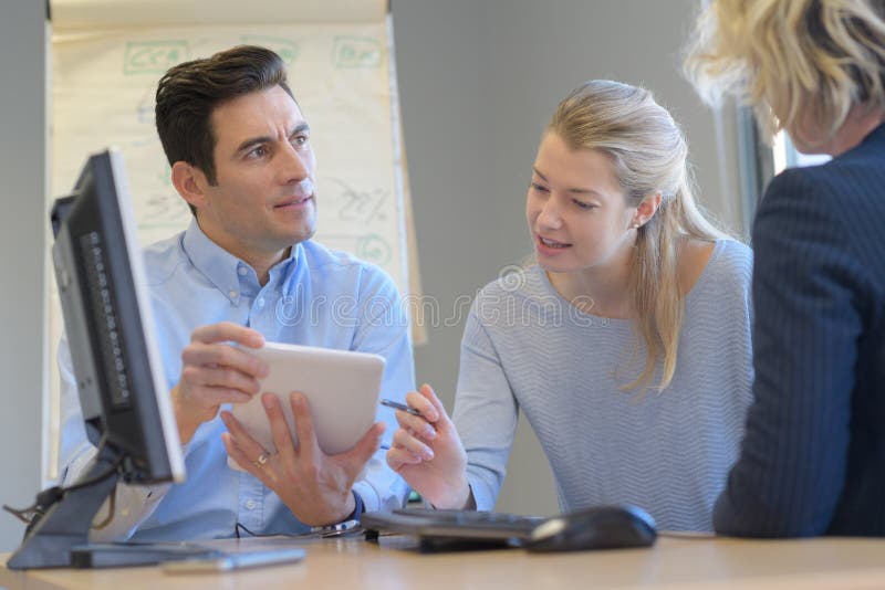 Customer and Business Consultant Meeting Stock Image - Image of ...