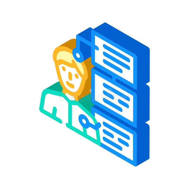 Customer Business Intelligence Isometric Icon Vector Illustration Stock ...