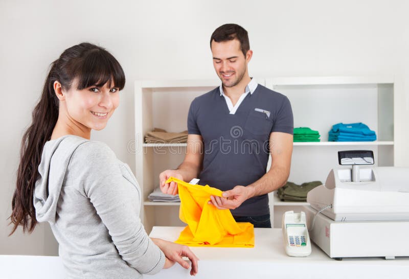 Buying clothes stock image. Image of colorful, boutique - 4819227