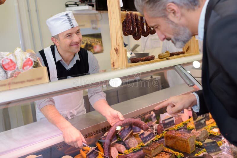 Customer Buying Pate in Deli Shop Stock Photo - Image of foodmarket ...