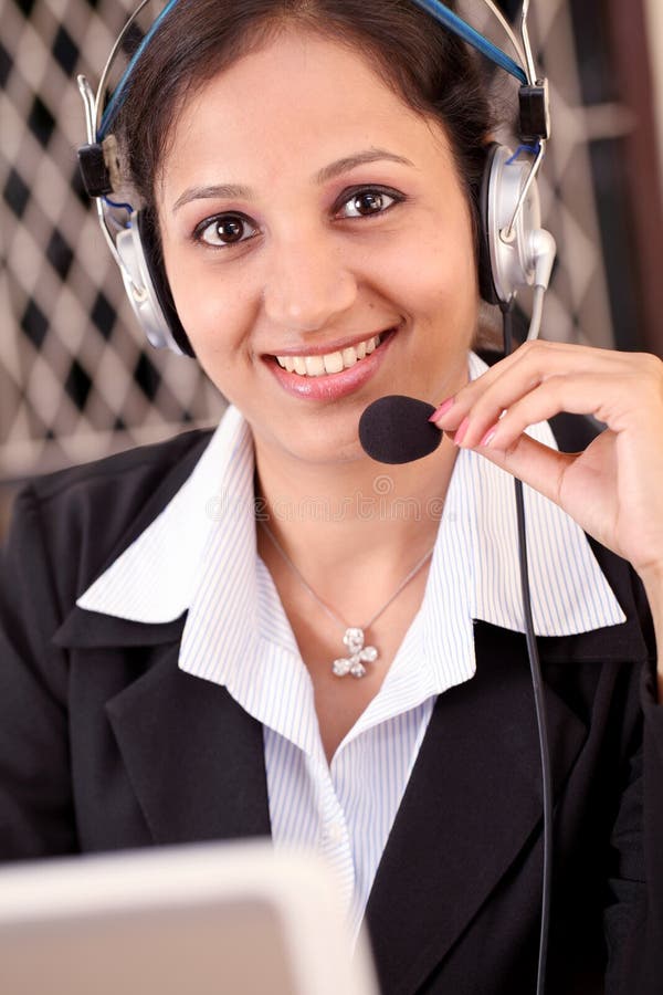 Customer care assistant stock image. Image of 25years - 22139263