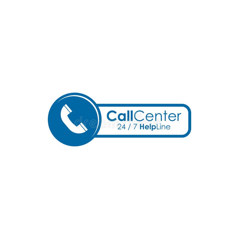 Customer Care Call Center Icon Logo Design Template Stock Vector ...