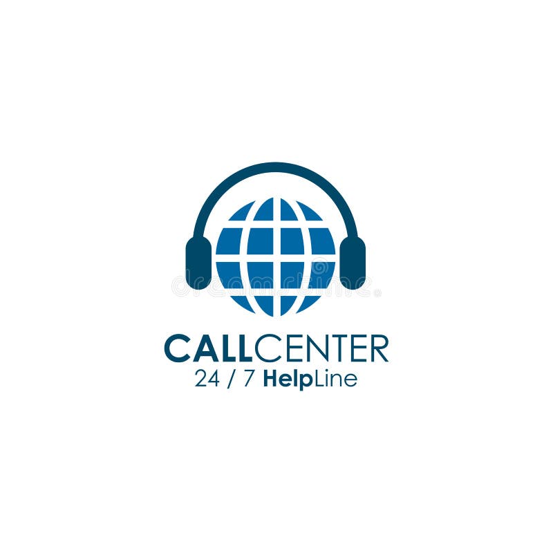 Customer Care Call Center Icon Logo Design Template Stock Vector ...